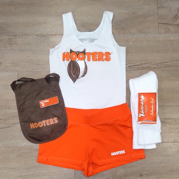 Hooters | Shorts | New Rare Hooters Girl Full Uniform Set Sm | Poshmark